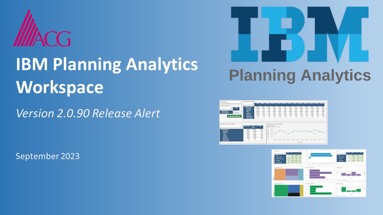 IBM Planning Analytics Workspace Release 2.0.90