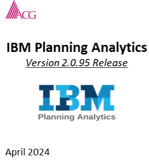 IBM Planning Analytics Workspace Release 2.0.95